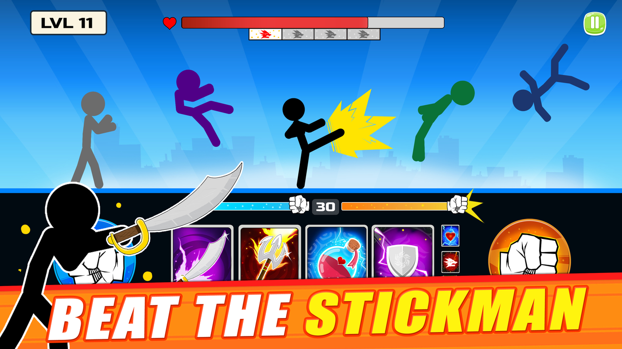 Stickman Fighter : Mega Brawl : Amazon.com.br: Apps e Jogos