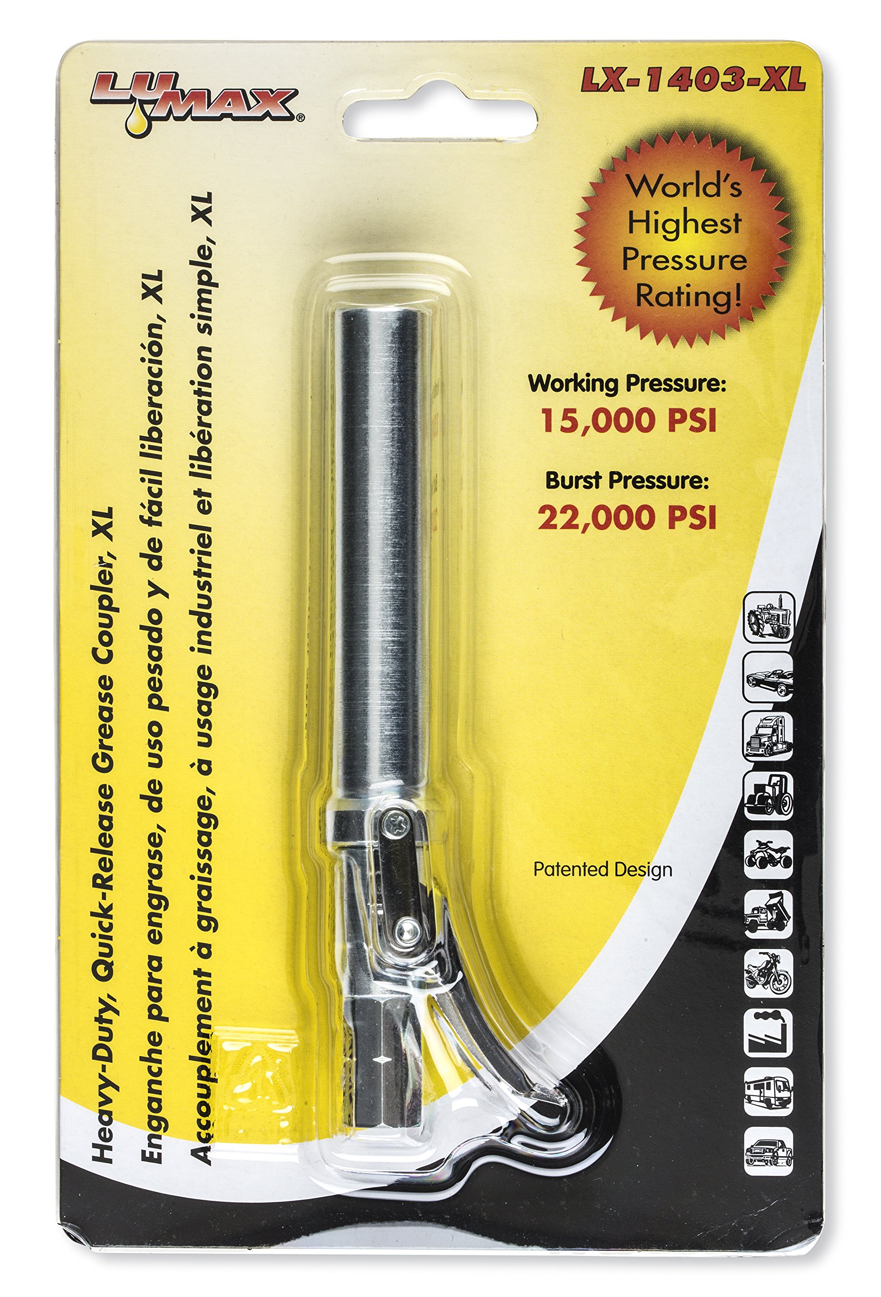 Mua LUMAX LX-1403-XL Heavy-Duty Quick Release Grease Coupler, XL, 1/8 ...