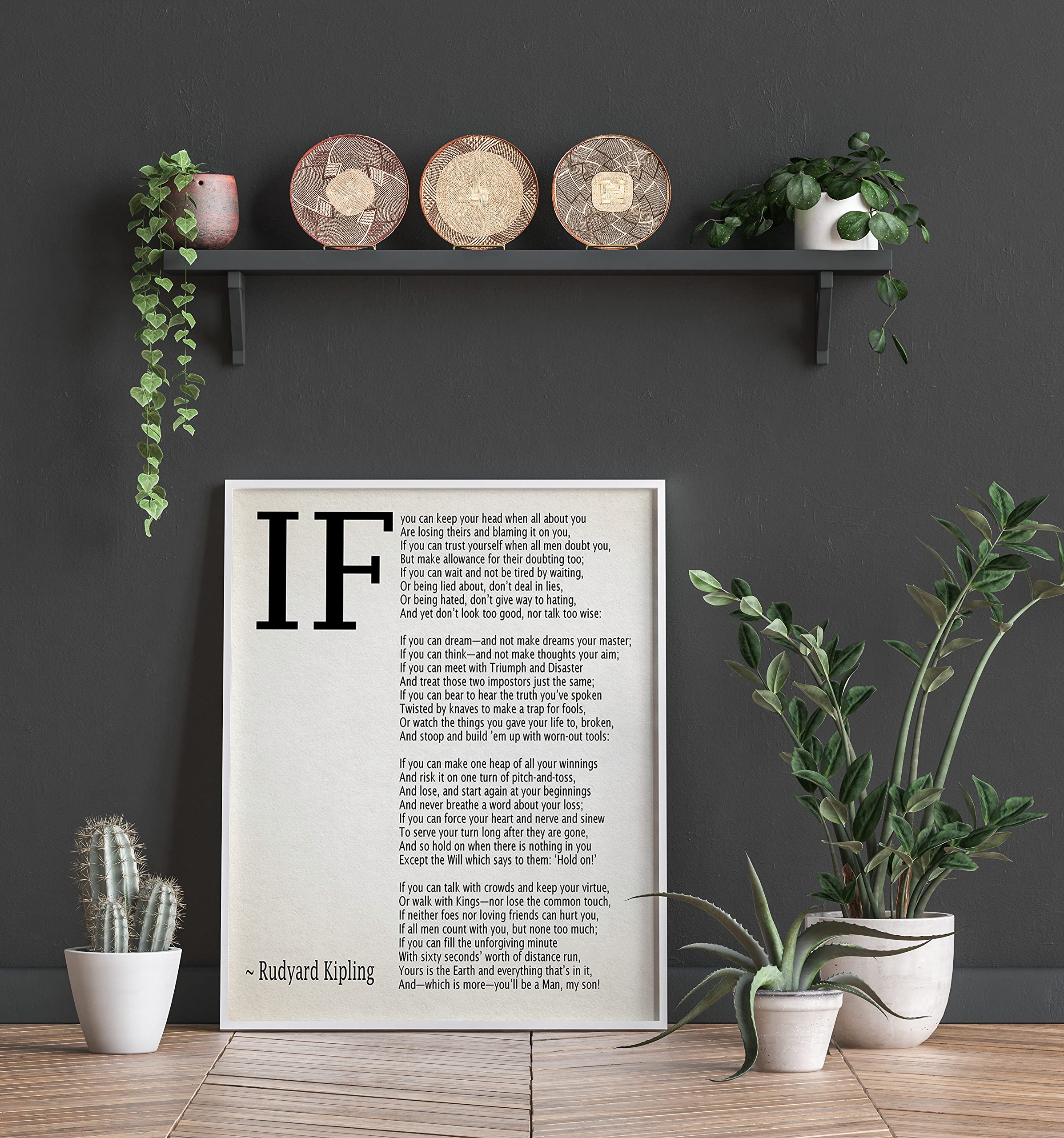 Mua IF Poem Art Print IF Poem by Rudyard Kipling Art Print IF Poster If ...
