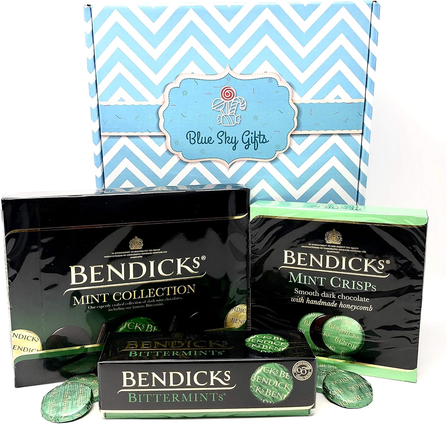 Bendicks Hamper Gift Box, Bittermints, Mint Collection, Mint Crisps, an ...