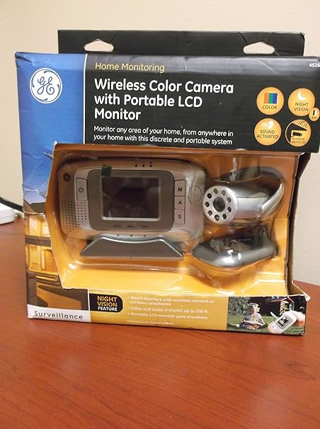 Amazon.com : GE Wireless Analog Camera with Portable 2.5-Inch LCD ...