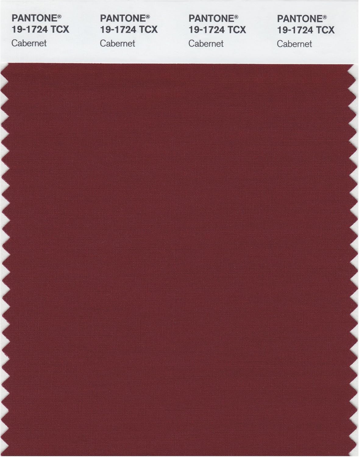 Pantone 19-1724 TCX Smart Color Swatch Card, Cabernet, House Paint ...