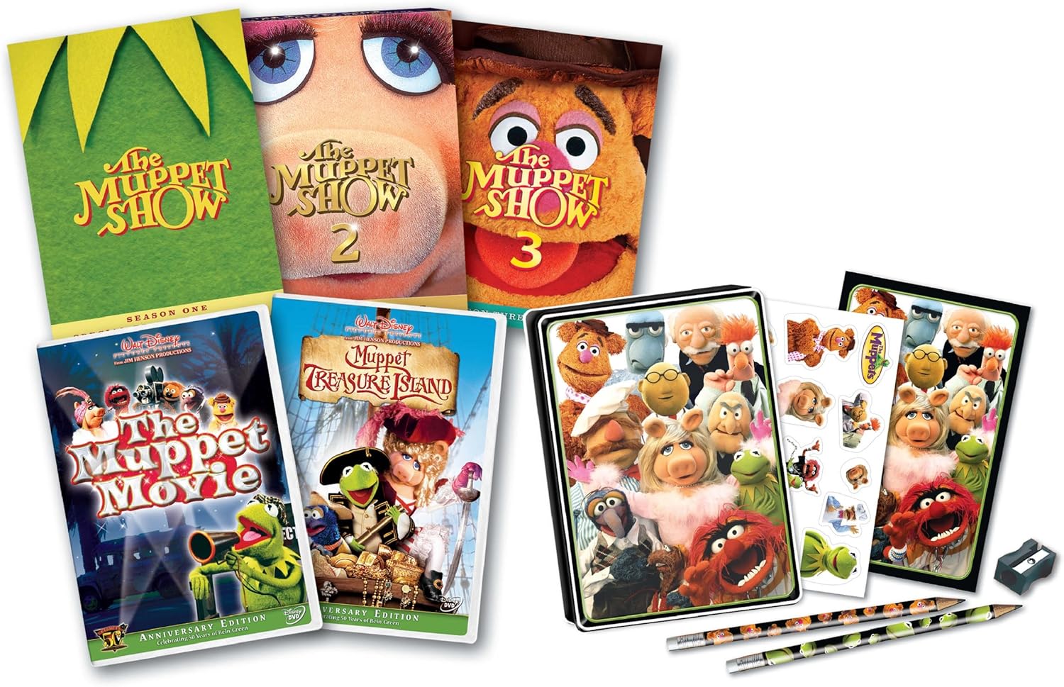 Muppet Five-Pack With Tin Muppet Treasure Island / The Muppet Movie ...