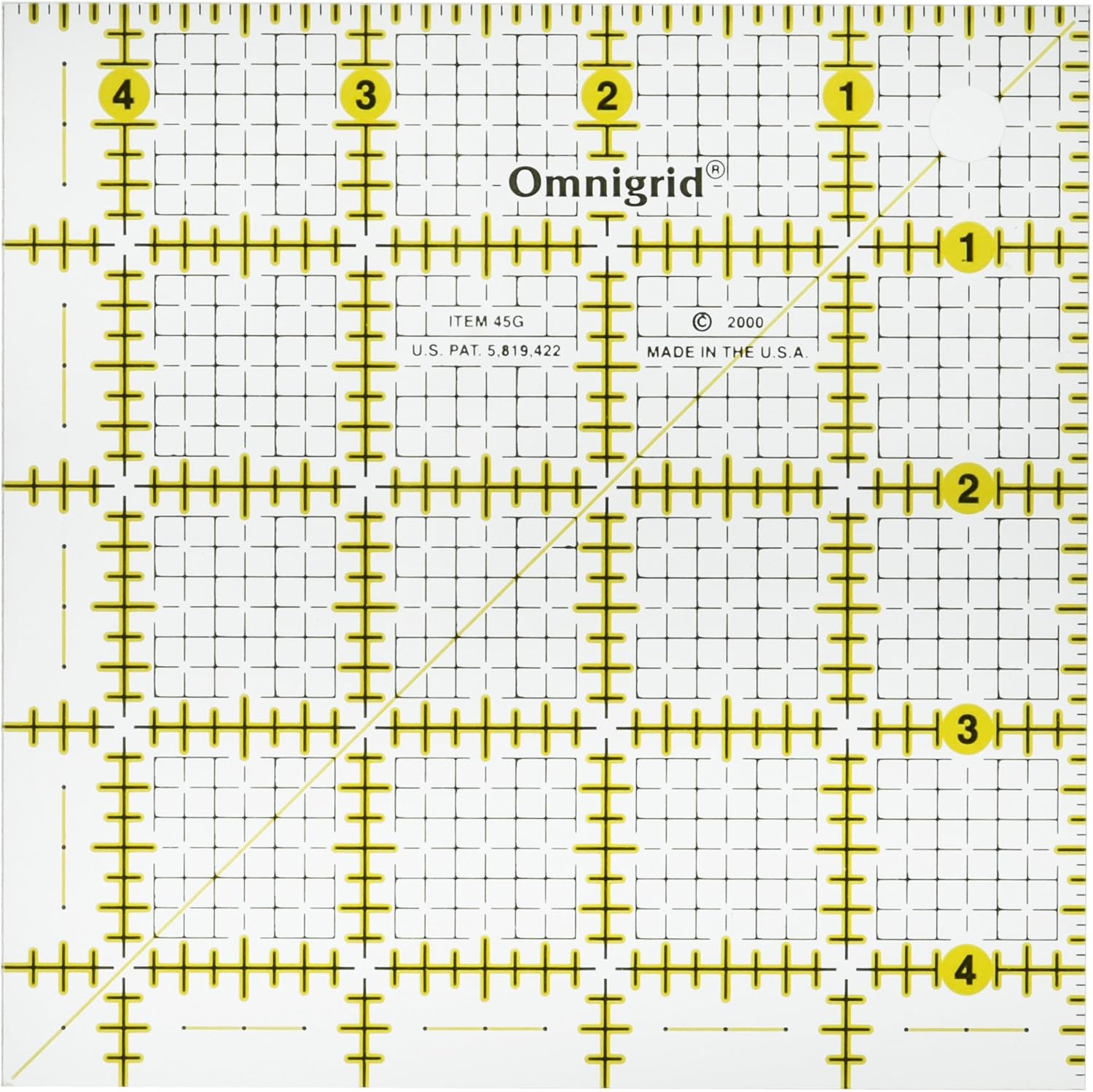 Omnigrid 4-1/2-Inch by 4-1/2-Inch Grid Ruler: Amazon.ca: Home & Kitchen