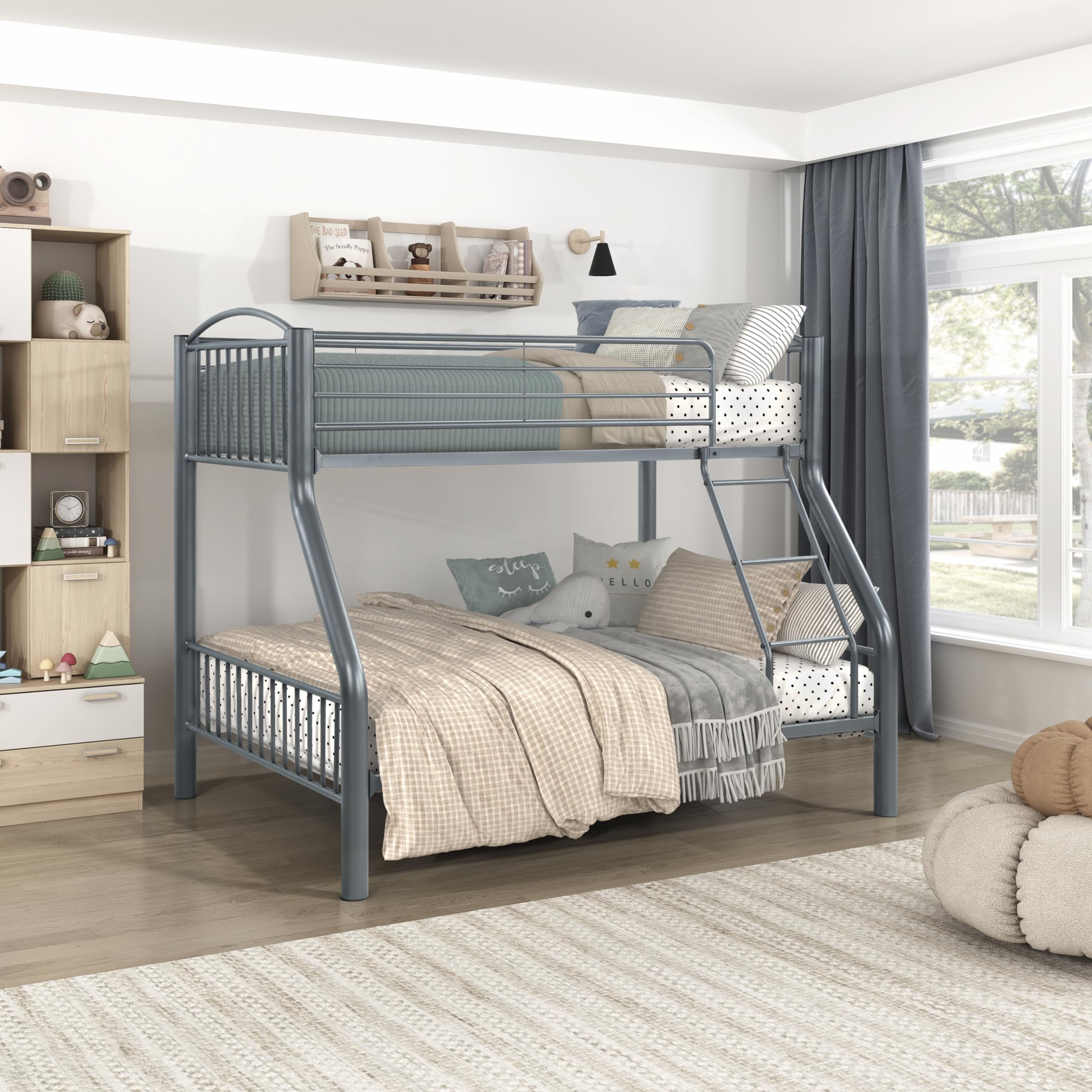 Lexicon Metal Bunk Beds for Kids Bunk Bed with Storage Space Underneath ...