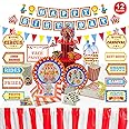 Amazon.com: 230 PCS Circus Party Supplies | Circus Theme Party ...