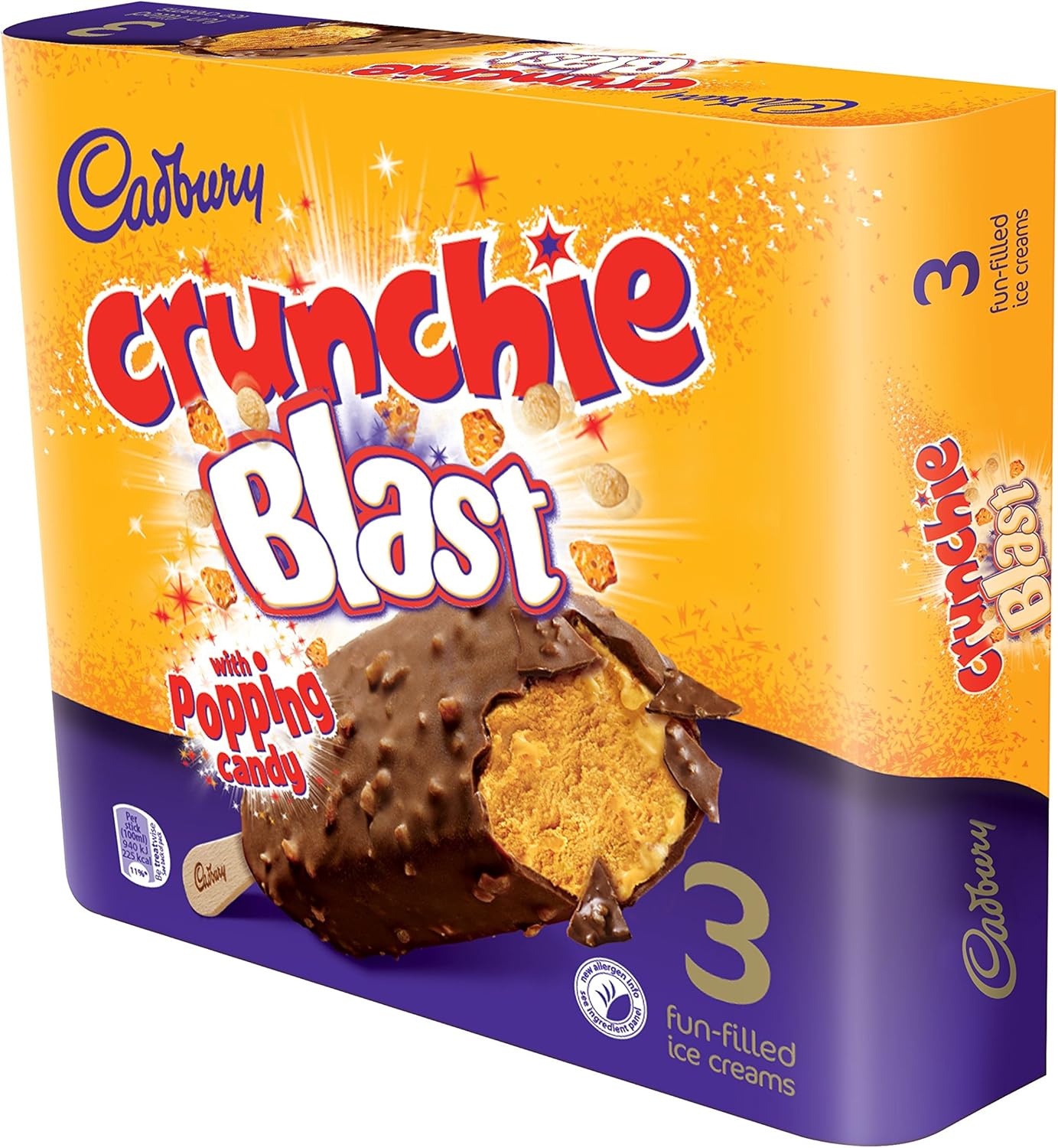 Cadbury Crunchie Blast, 3x100ml (Frozen): Amazon.co.uk: Grocery