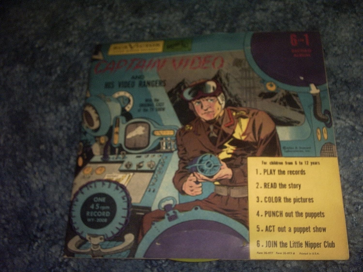 CAPTAIN VIDEO TV SHOW CAST - Captain Video and HIS Video Rangers 45 Rpm ...