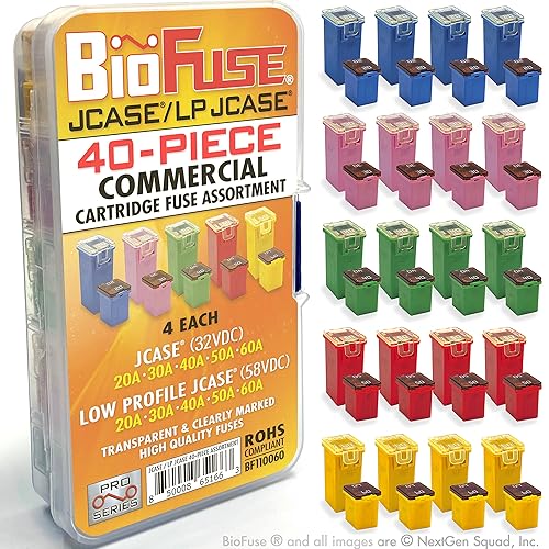 JCASE & LP (Low Profile) JCASE 40-Piece Commercial Cartridge Fuse ...