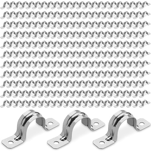 OhLectric Pipe Support Strap - Steel Pipe Strap with 2 Holes - Heavy ...