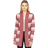 Jason Maxwell Women’s Textured Cardigan | Long Sleeve, Striped Shaker ...