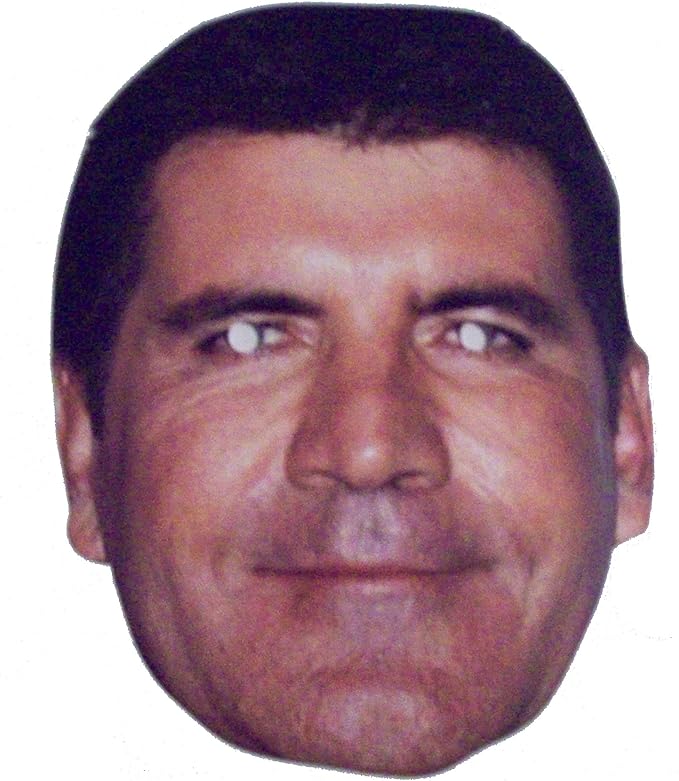 Famous People Mask Simon Cowell: Amazon.co.uk: Clothing