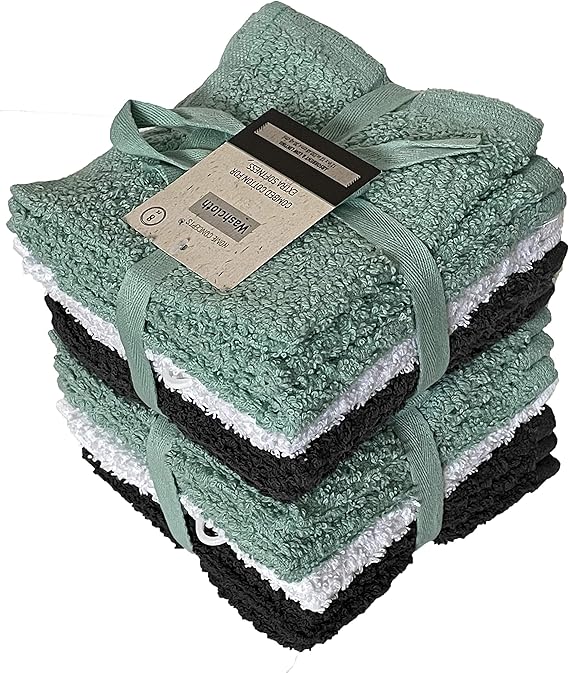 Set of 16 - Popcorn Weave Washcloths Designed to exfoliate Your Hands ...