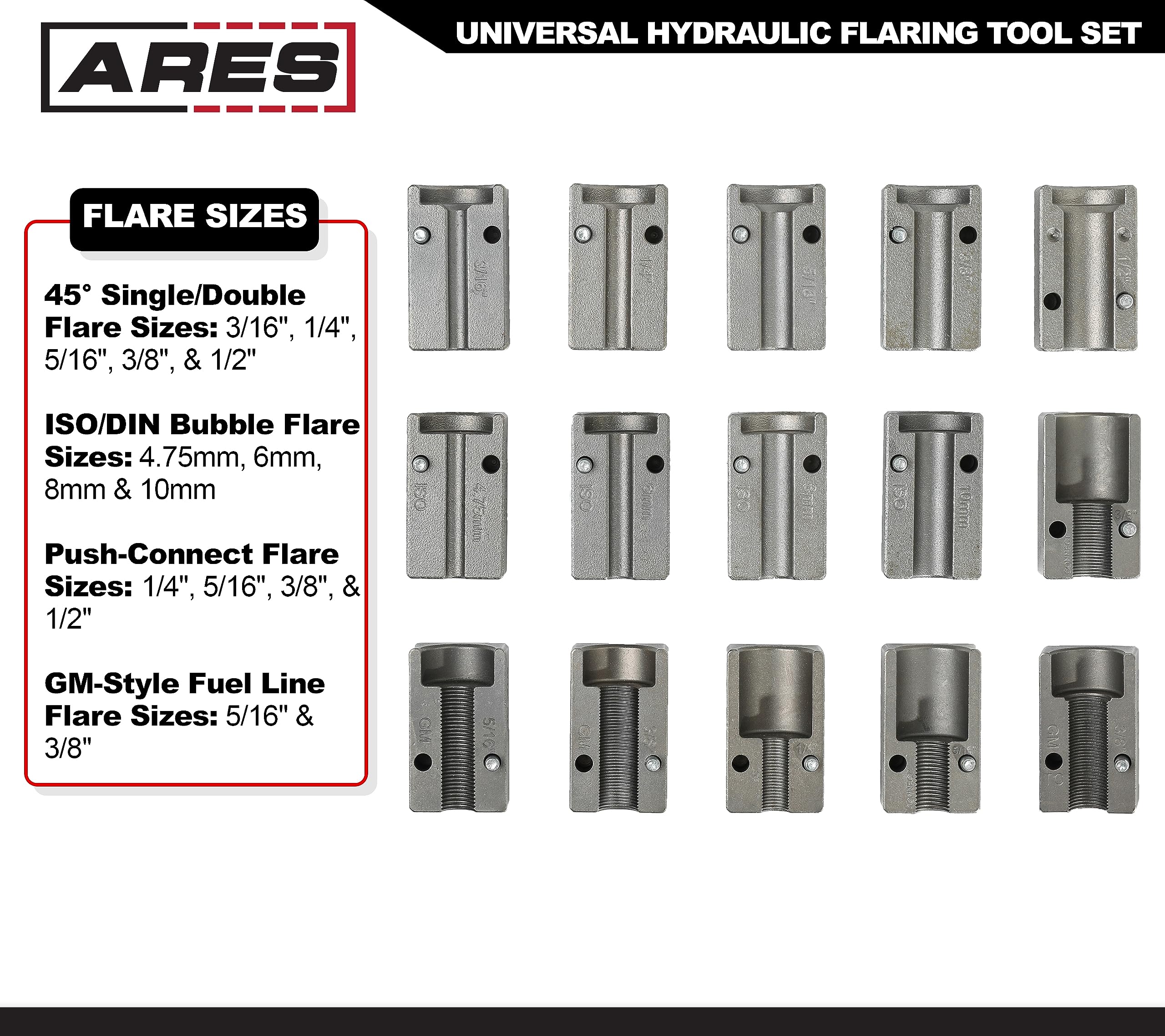 Mua 18010 - Universal Hydraulic Flaring Tool Set - Create 45 Degree ...