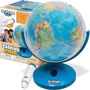 Amazon.com: Dr. STEM Toys Talking World Globe with Interactive Stylus ...