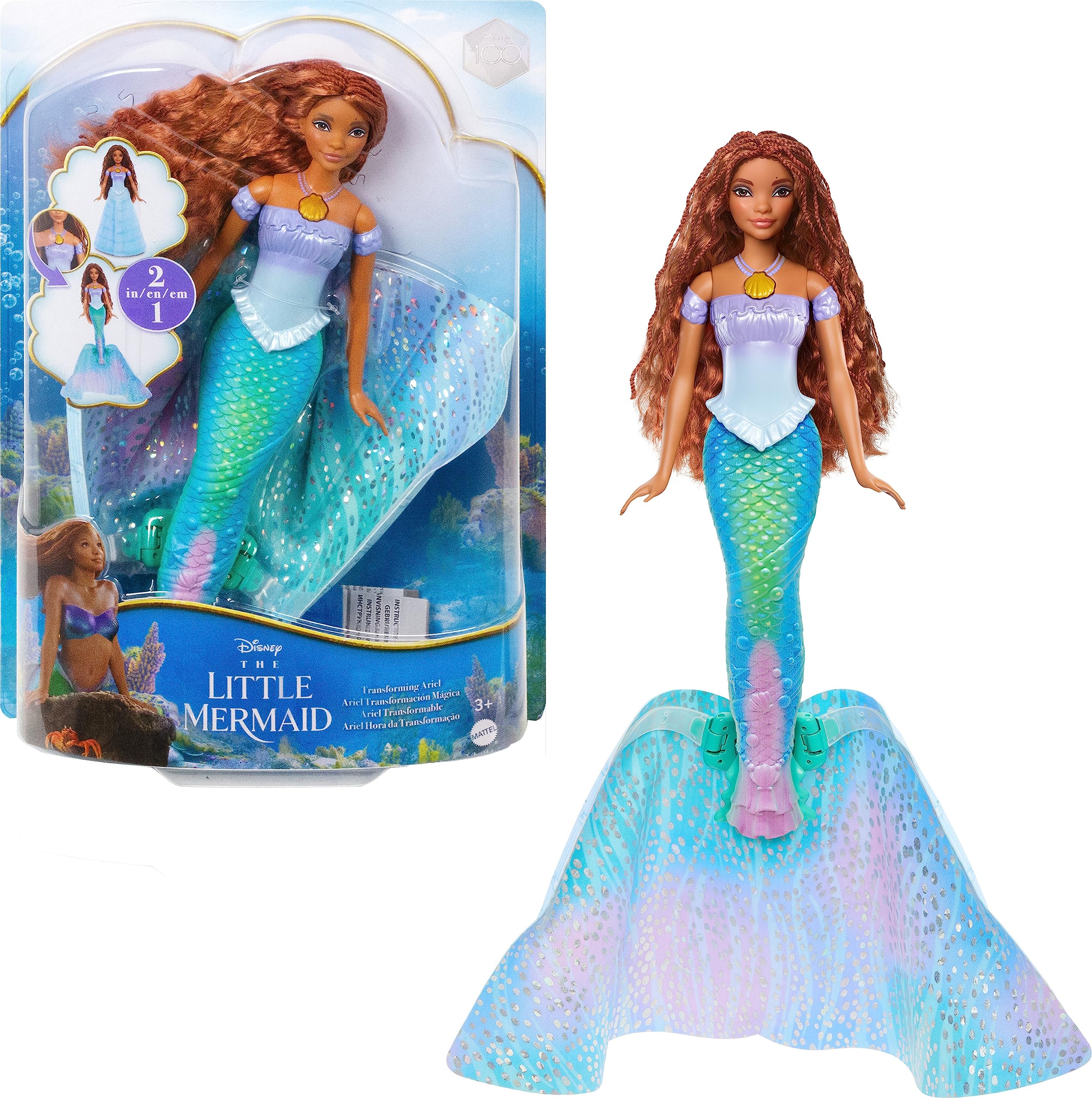 Mua Disney Princess Toys, The Little Mermaid Transforming Ariel Fashion ...