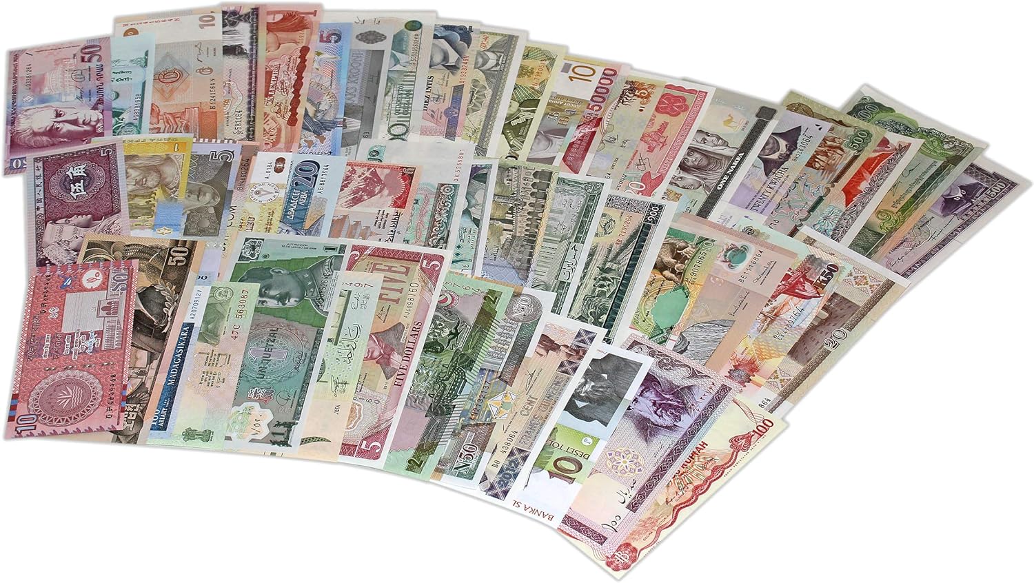 IMPACTO COLECCIONABLES WORLD BANKNOTES. 50 different Banknotes from 50 ...