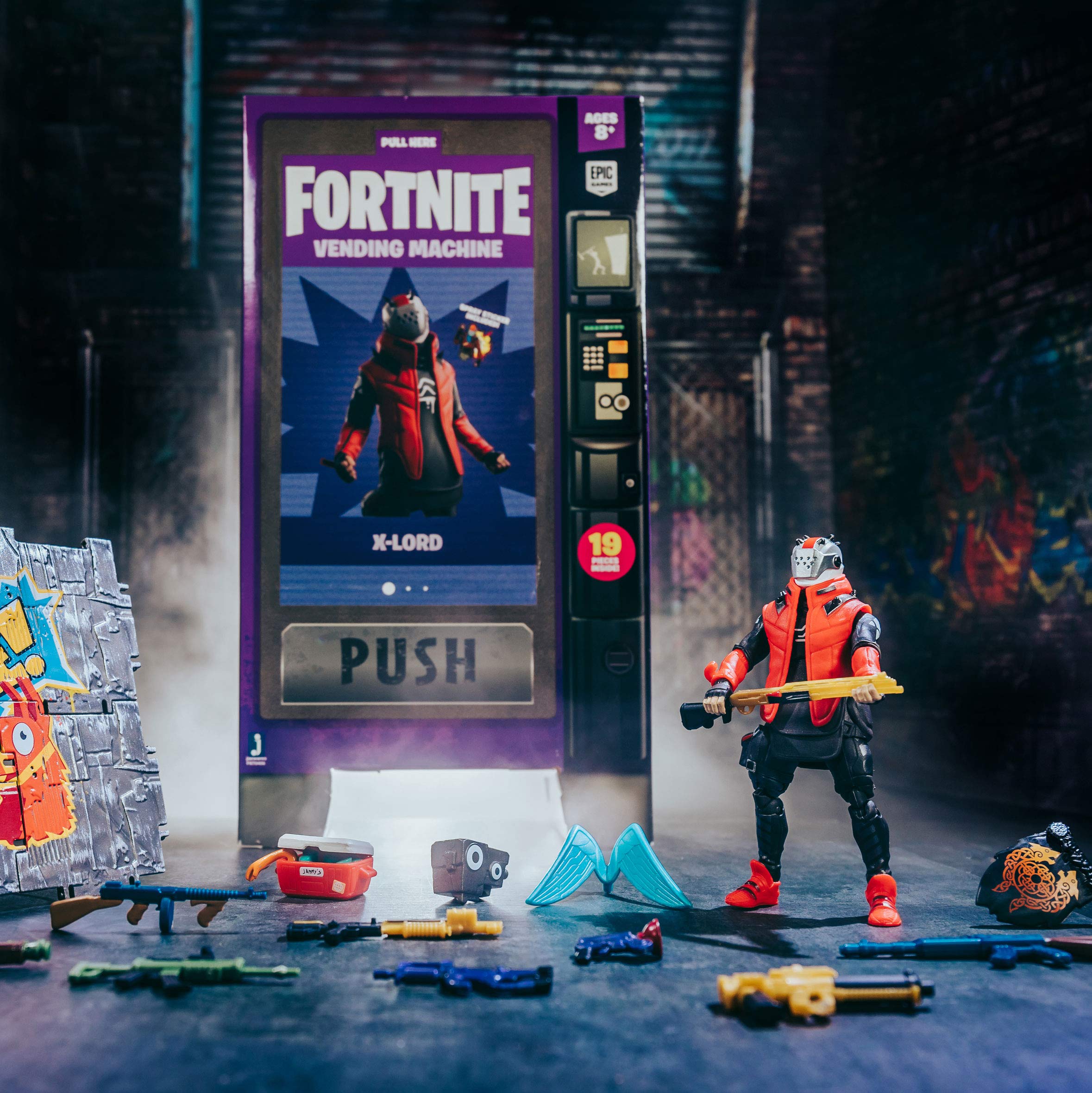 Mua Fortnite Vending Machine, Features 4 Inch X-Lord Action Figure ...