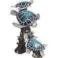 Amazon.com: Corner Merchant Sea Turtle Statue Triple Turtles Swimming ...
