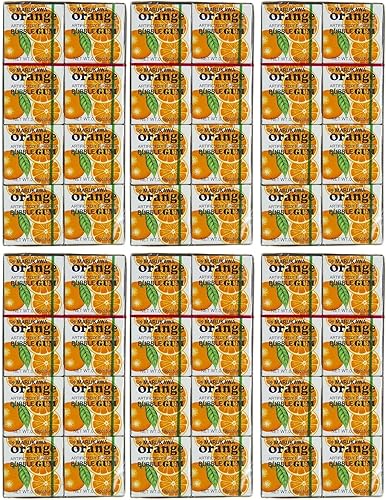Authentic Japanese Marukawa Orange Flavored Fusen Gum 48 Packs in Saudi ...
