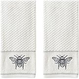 Amazon.com: AnyDesign 4 Pcs Honey Bee Kitchen Dish Towel Summer ...