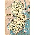 Amazon.com: New Jersey Wooden Map Jigsaw Puzzle Toys for Adults USA of ...