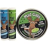 Amazon.com : Mad Gab's 6-Piece Natural & Organic Moose Smooch Sticks ...