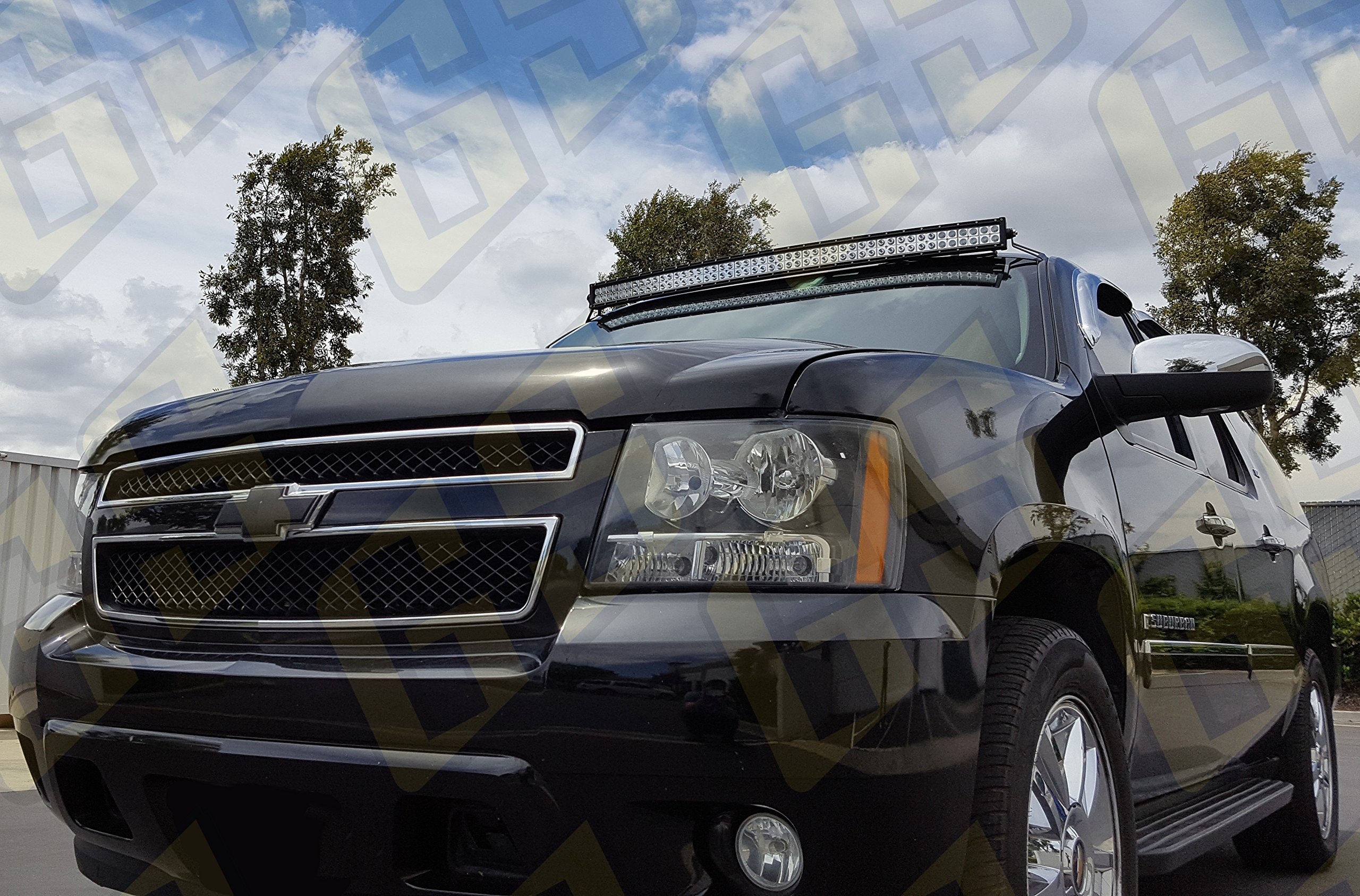 choice of 50 | 52 | 54 inch GS Power Curved LED Light Bar Brackets ...