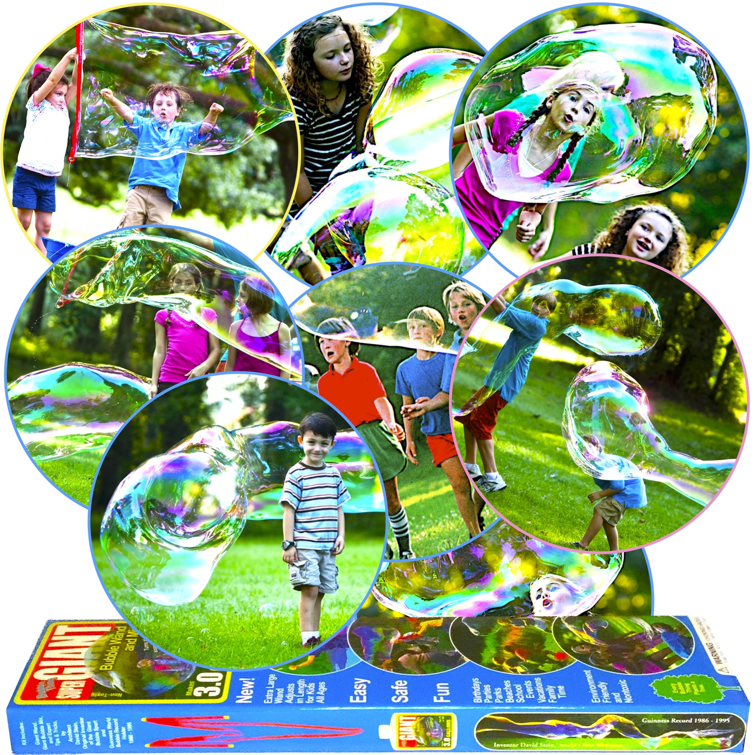 Mua BUBBLE THING Giant Bubble Wands and Giant Bubble Mix Powder | Makes ...