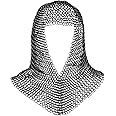 Amazon.com: Mythrojan Chainmail Coif Medieval Knight Renaissance Armor Chain Mail Hood Viking ...