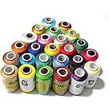 Amazon.com: GOELX Silk Thread Shiny and Soft Thread Beading Thread for ...