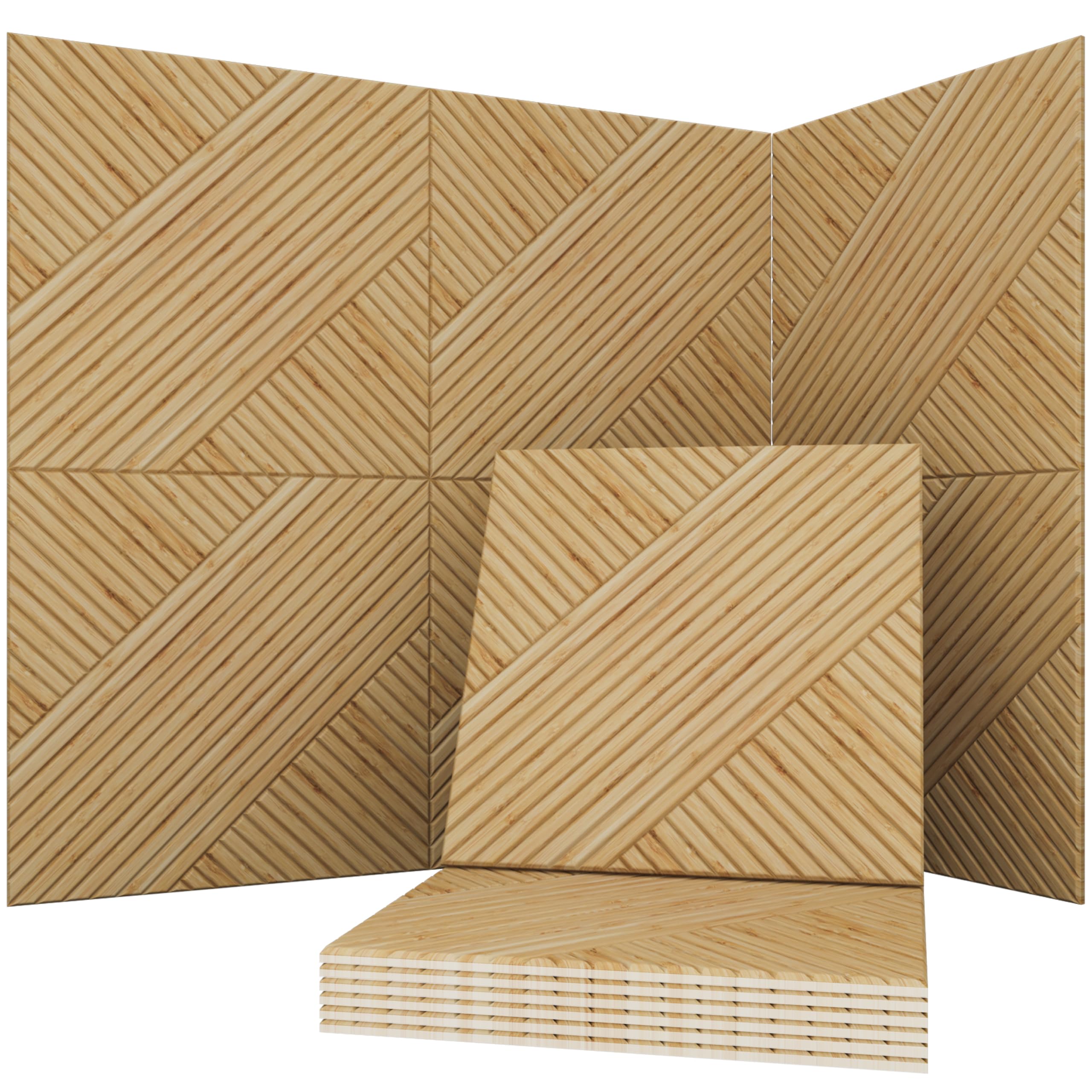 Soon Global Acoustical Wall Panels, 6-Piece 23.62 X 23.62 Inches Art ...
