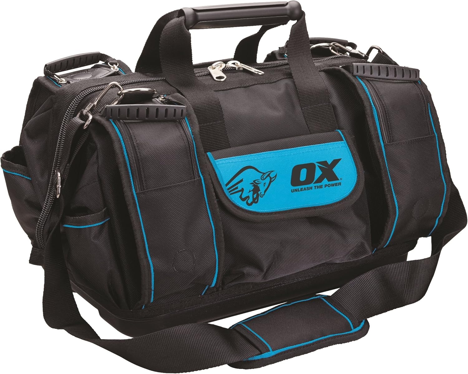 OX P261645 Pro Super Open Mouth Tool Bag, Black/Blue: Amazon.co.uk: DIY ...