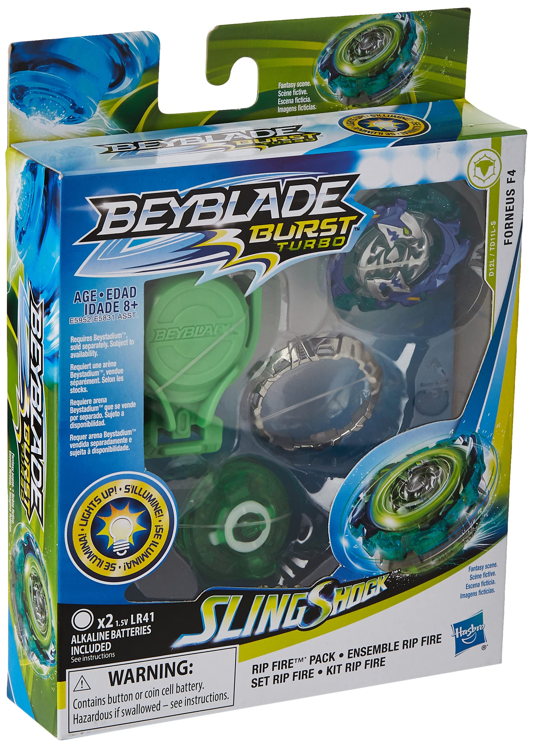 Mua BEYBLADE Burst Slingshock Rip Fire Starter Pack Forneus F4: Light ...