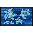Amazon.com: KC Hawaii Aloha Honu Tropical Door Mat 30 X 17.75 inches ...