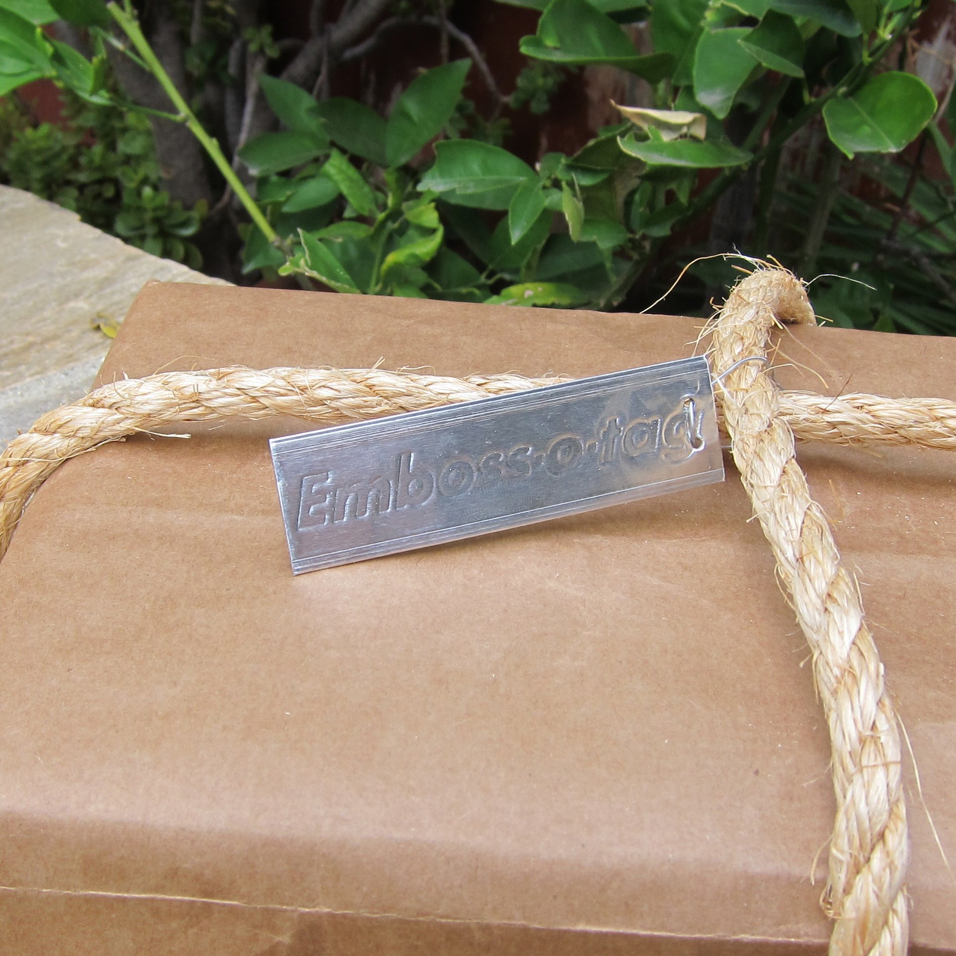 Emboss o tag Double Sided Write On Metal Labels For Outdoor Gardening