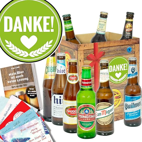 Danke + Biere aus der Welt + Geschenk Danke Eltern: Amazon.de: Bier, Wein & Spirituosen