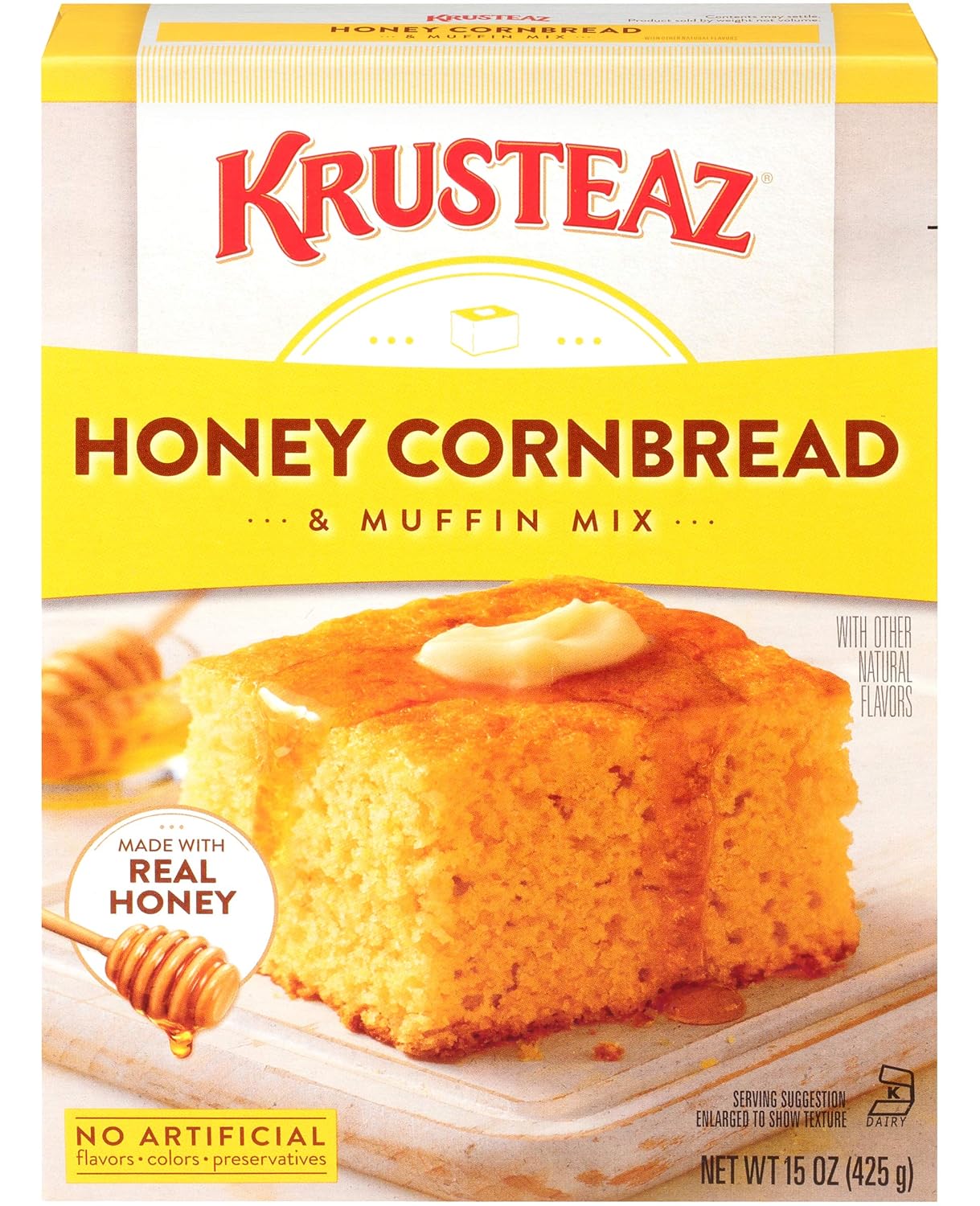 Amazon.com : Krusteaz Honey Cornbread and Muffin Mix - No Artificial ...