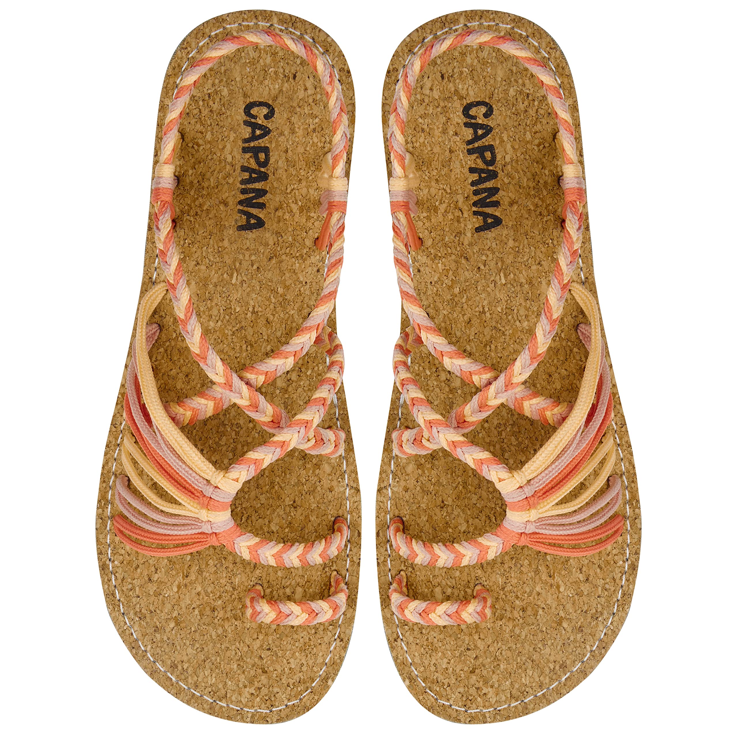 Capana Women's Sunset Hour 8 UK Rope Sandals, Gladiator Style ...