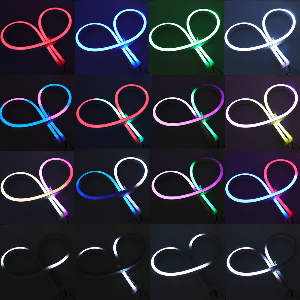 Watch XUNATA RGB LED Neon Rope Light, Individually Addressable LED Neon ...
