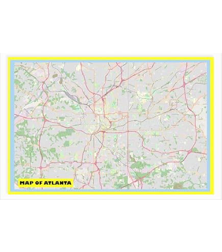 Mapa De Códigos Postales Del área Metropolitana De Atlanta