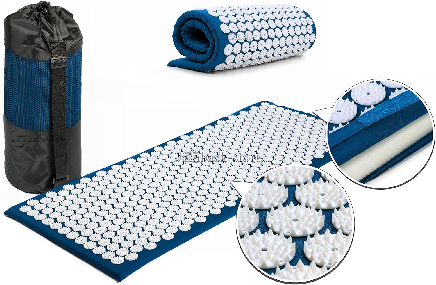 Akupressurmatte XL 120x50 cm Massagematte Iplikator Akupunktur 18900 ...