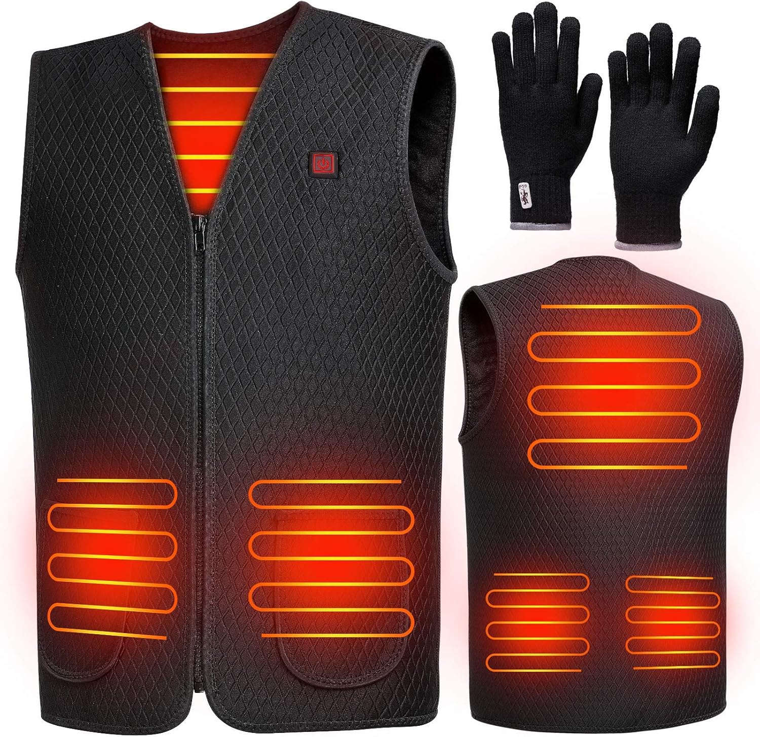 EXTSUD Chaleco Termico para Hombre, Chaleco Calefactable para Mujeres ...