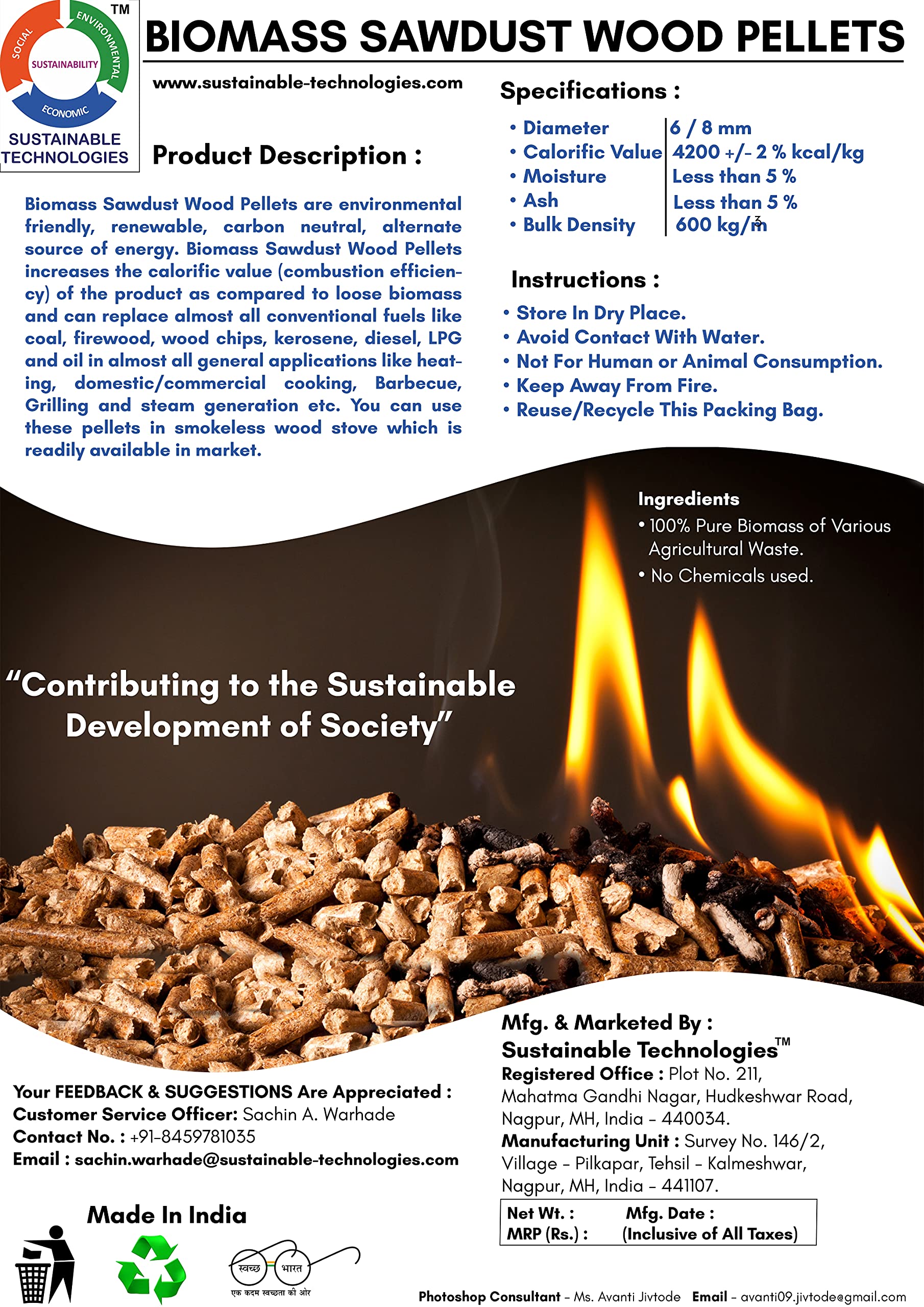 Buy Sustainable Technologies | Biomass Sawdust Wood Pellets | For ...