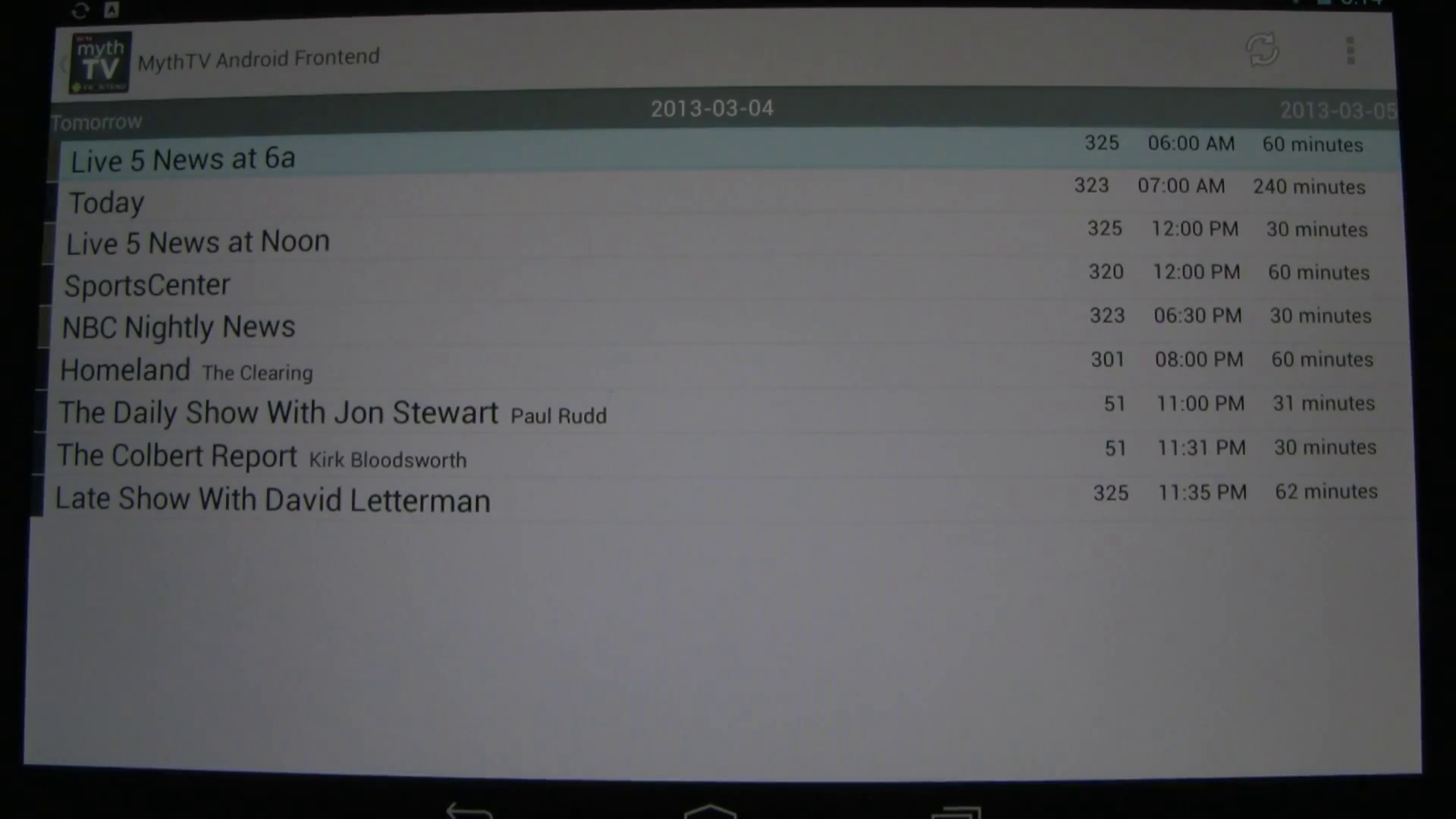 MythTV Android Frontend - App on Amazon Appstore