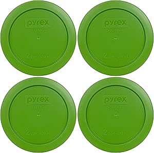 Amazon.com: Pyrex 7200-PC Round 2 Cup Storage Lid for Glass Bowls (4 ...