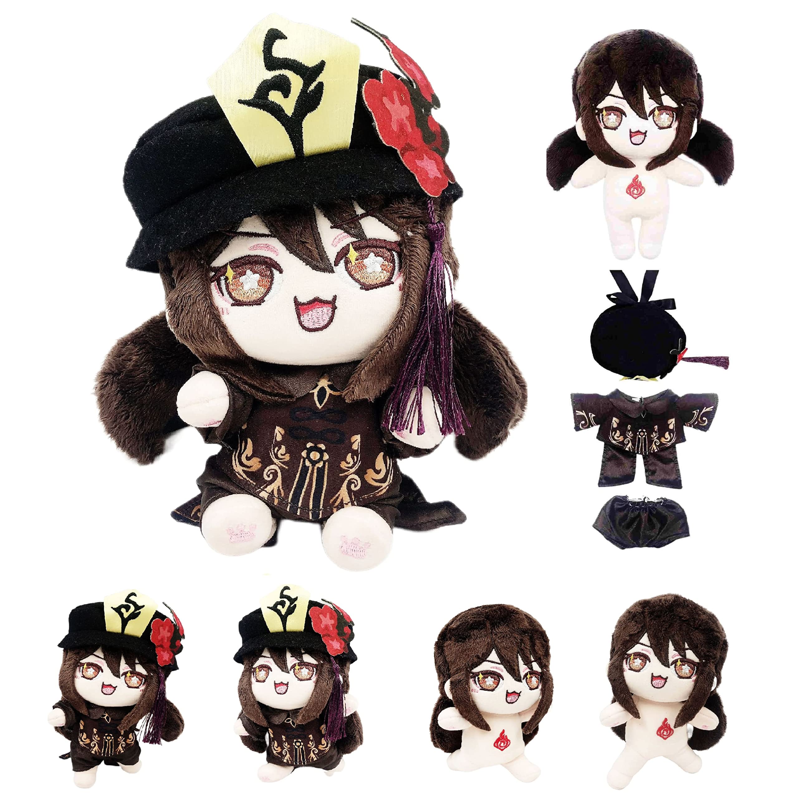 Mua uoozii Hu Tao Genshin Impact Plush Poseable Figure 23cm/9" Cosplay ...