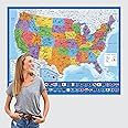 Amazon.com : Giant USA Map - Mega Map of the United States of America ...