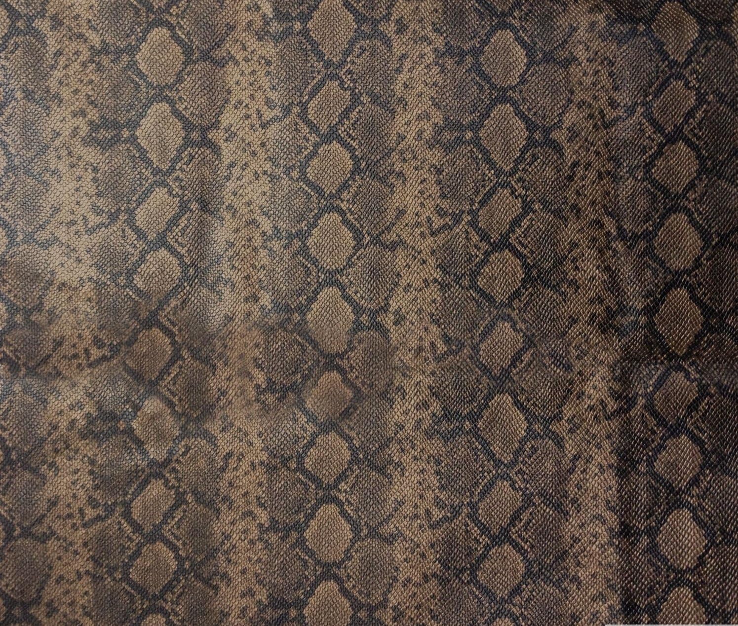 Amazon.com: Snake Skin Vinyl Print Fabric by The Yard (F.E. (Brown)