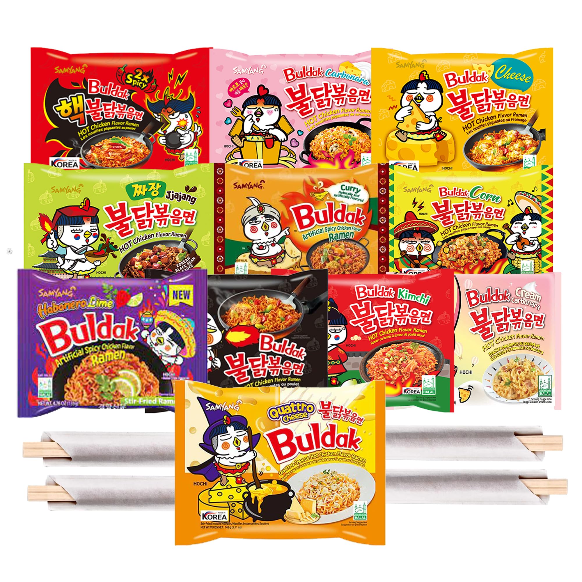 Mua Samyang Ramen Noodles Variety Pack - 10 Flavors of Fire Instant ...